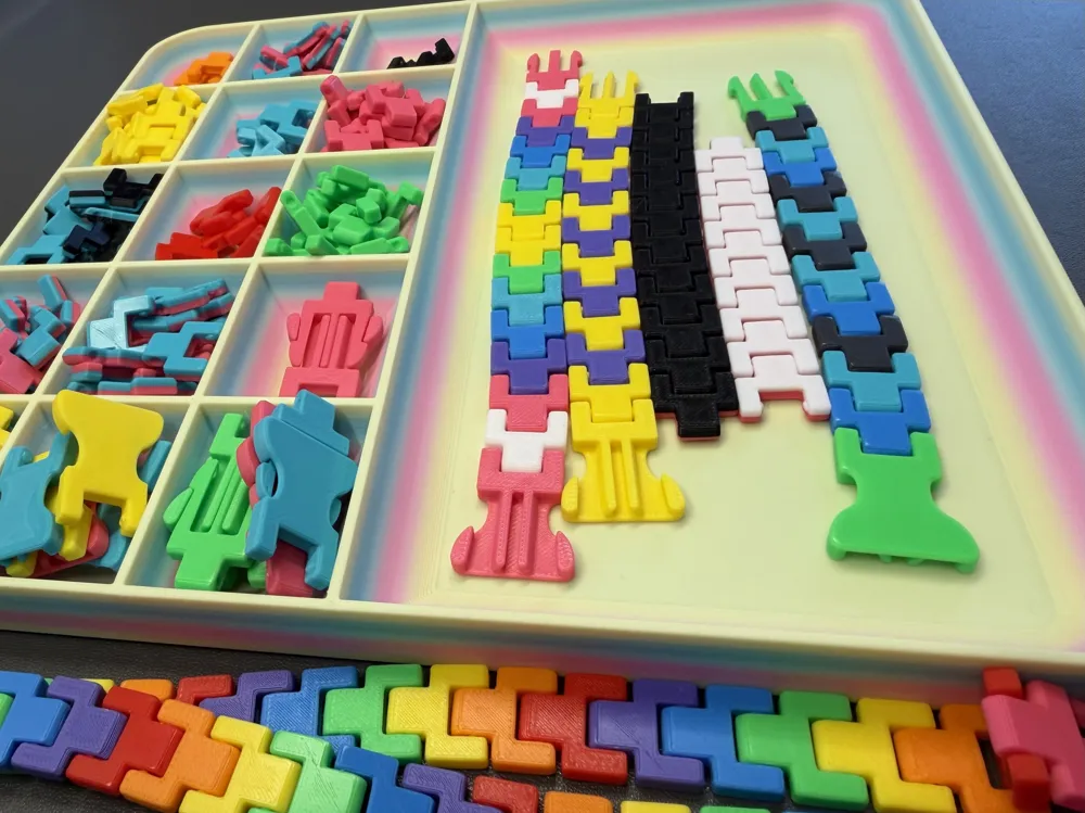 Modular Snap Bracelet | Mix & Match | Fast Print - Free 3D Print Model ...