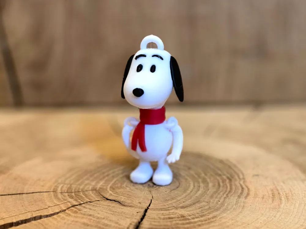 Snoopy articulated flexi keychain by Goomol DIY - MakerWorld