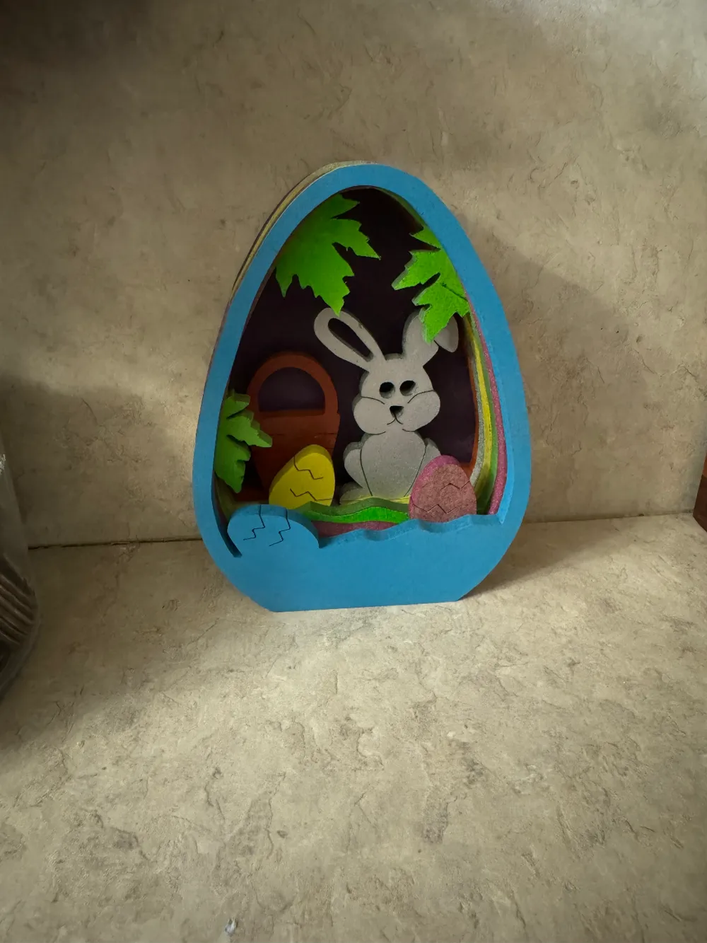 Easter bunny shadow box by JabHook - MakerWorld