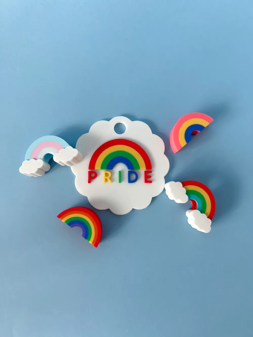 Rainbow 40z Stanley Cup Tumbler Topper - Free 3D Print Model - MakerWorld