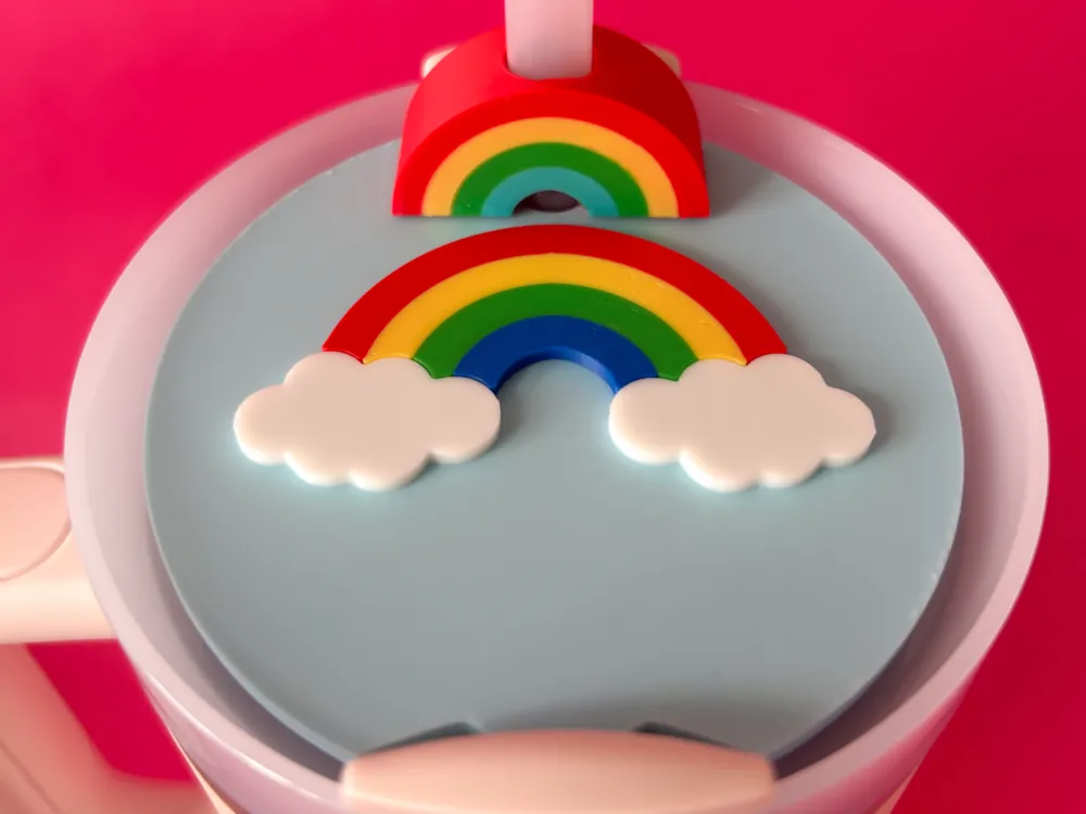 Rainbow 40z Stanley Cup Tumbler Topper by AniMai Designs MakerWorld ...