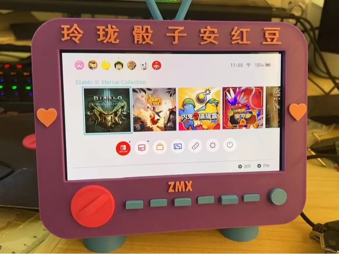 SWITCH OLED小电视支架 by 最强法务部 - MakerWorld