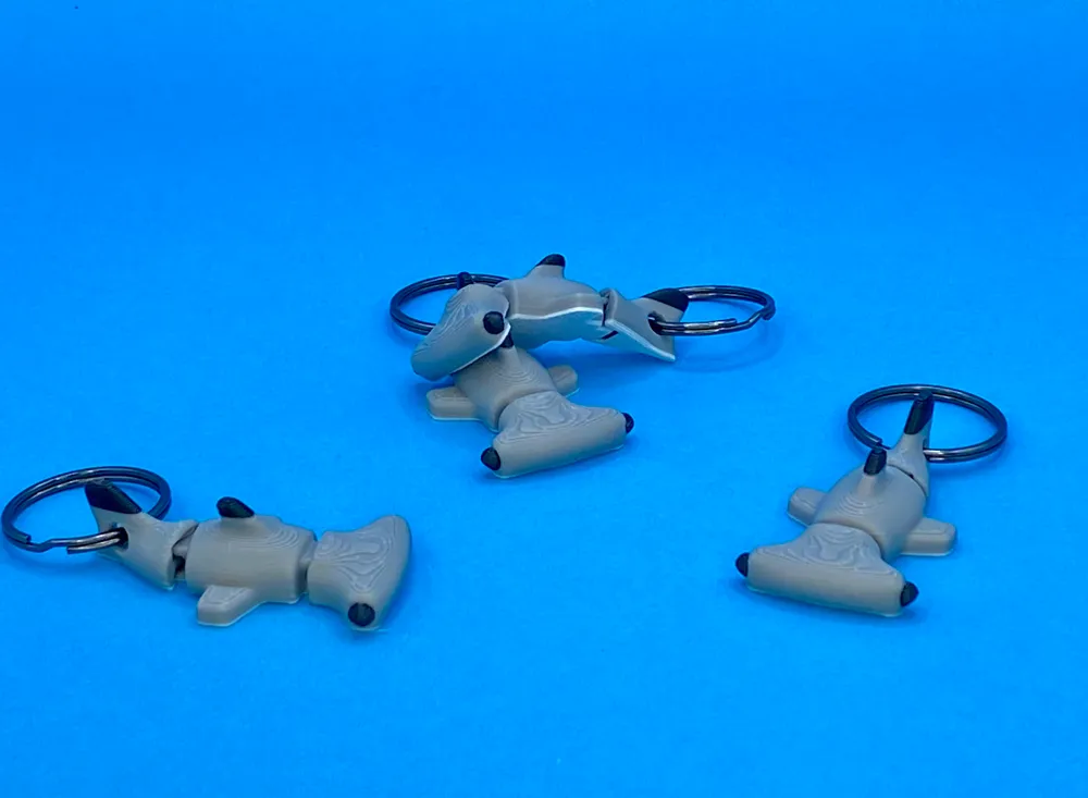 Hammerhead Keychain by Waffles - MakerWorld