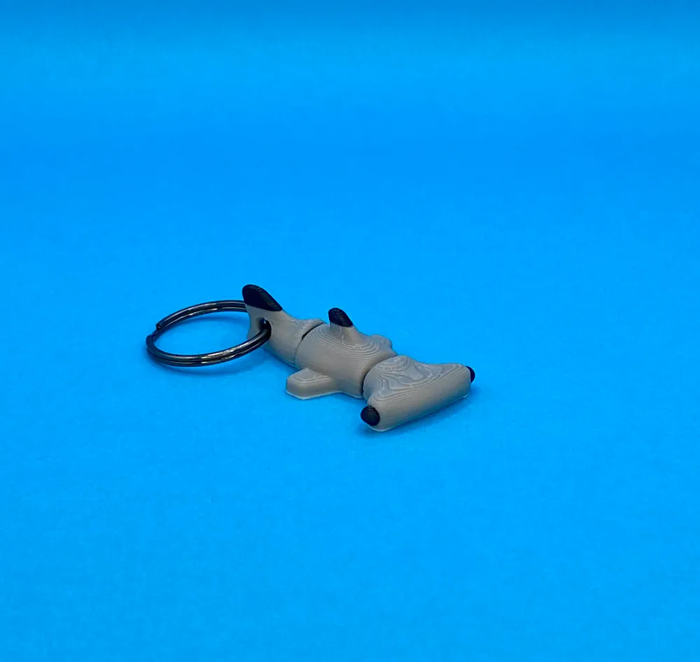 Hammerhead Keychain by Waffles - MakerWorld