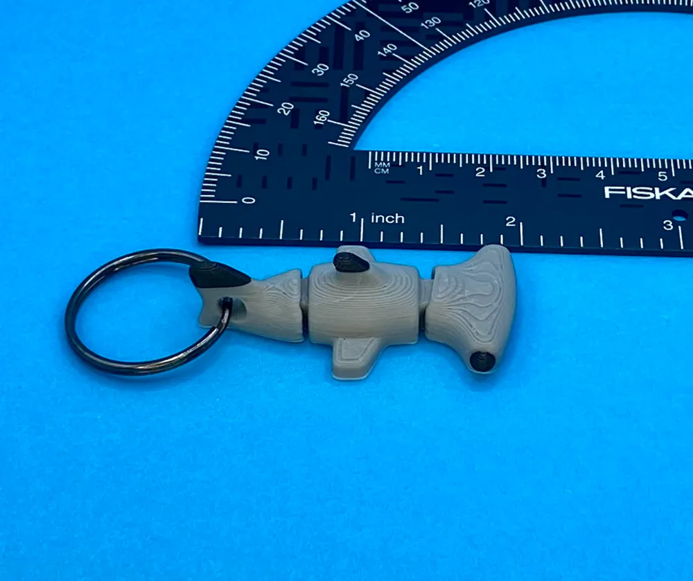 Hammerhead Keychain by Waffles - MakerWorld