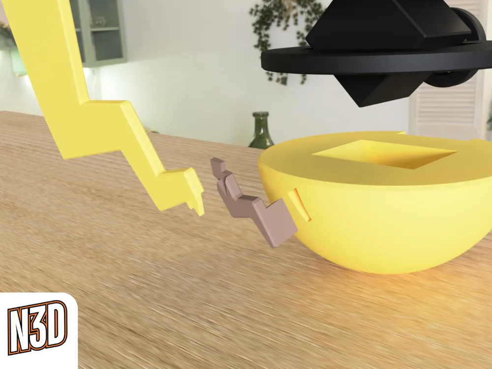 #0025 - Pikachu Ball by N3D MakerWorld: Download Free 3D Models