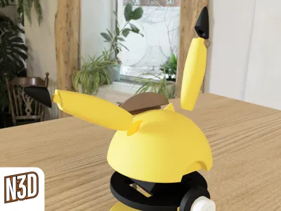 #0025 - Pikachu Ball by N3D MakerWorld: Download Free 3D Models