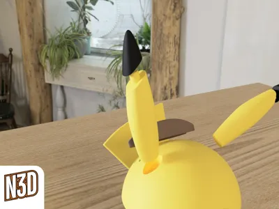 #0025 - Pikachu Ball by N3D MakerWorld: Download Free 3D Models