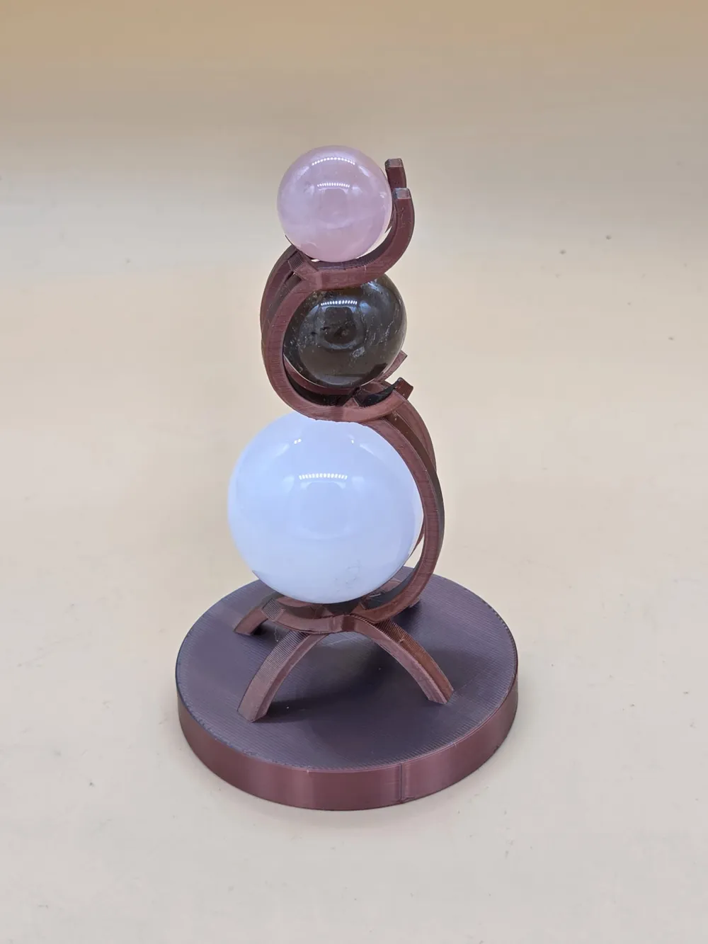 Ball stand for decorative and gemstone spheres - Free 3D Print Model ...