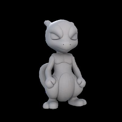 Little Mewtwo-print 30min- keychain Pokemon - Free 3D Print Model ...