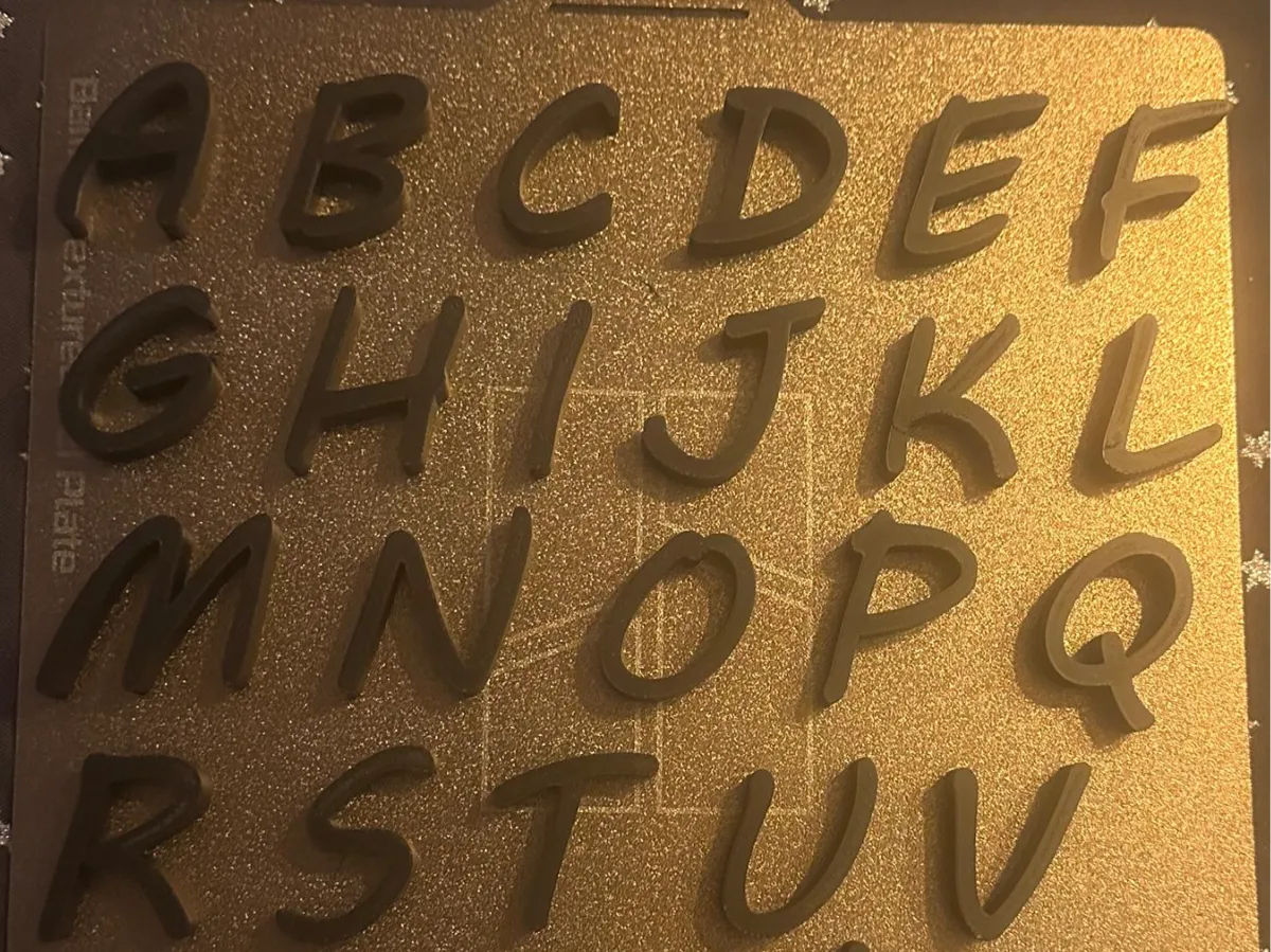 Letters A-Z - Free 3D Print Model - MakerWorld