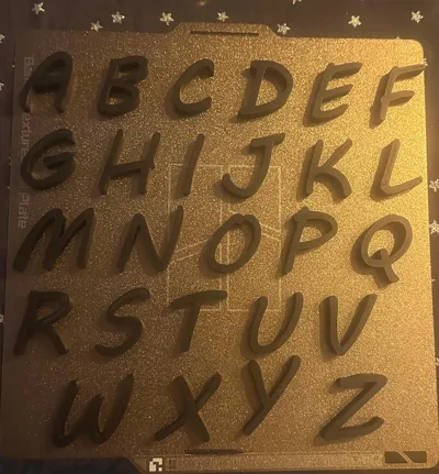 Letters A-Z - Free 3D Print Model - MakerWorld