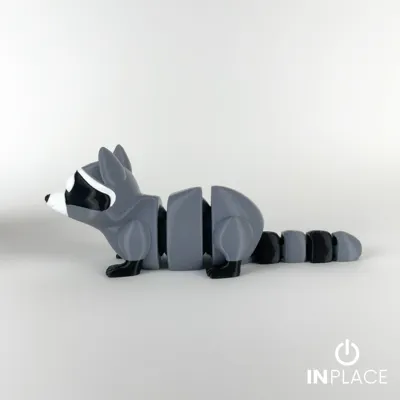 Cute Raccoon Articulated by InPlace MakerWorld: Download Free 3D Models
