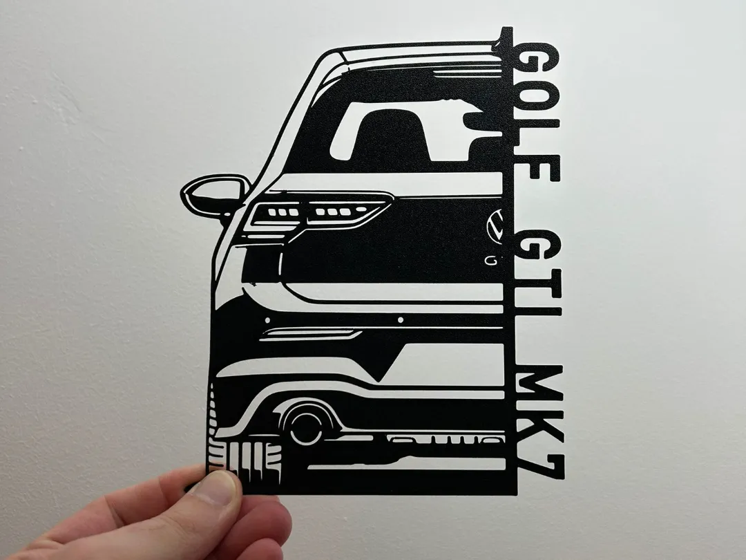 GOLF GTI MK7 sans AMS - décoration murale - Modèle d'Impression 3D ...