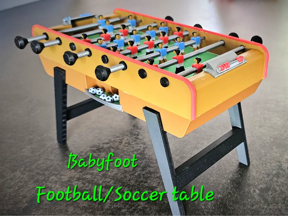 Foosball - Baby foot - Table football/soccer by dom_reloaded - MakerWorld