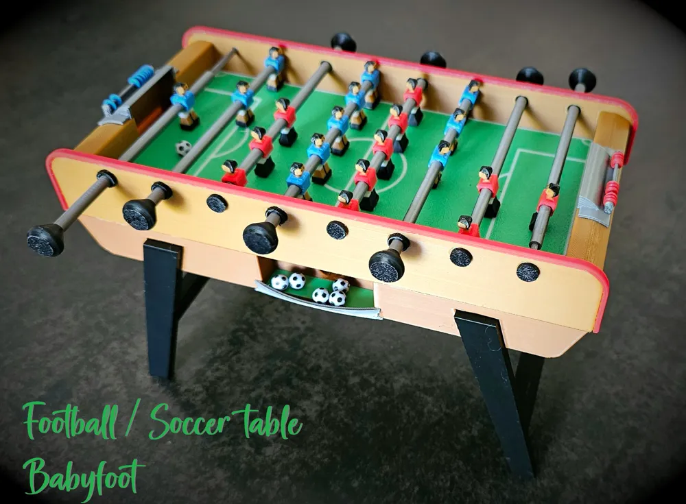 Foosball - Baby foot - Table football/soccer by F3D - MakerWorld