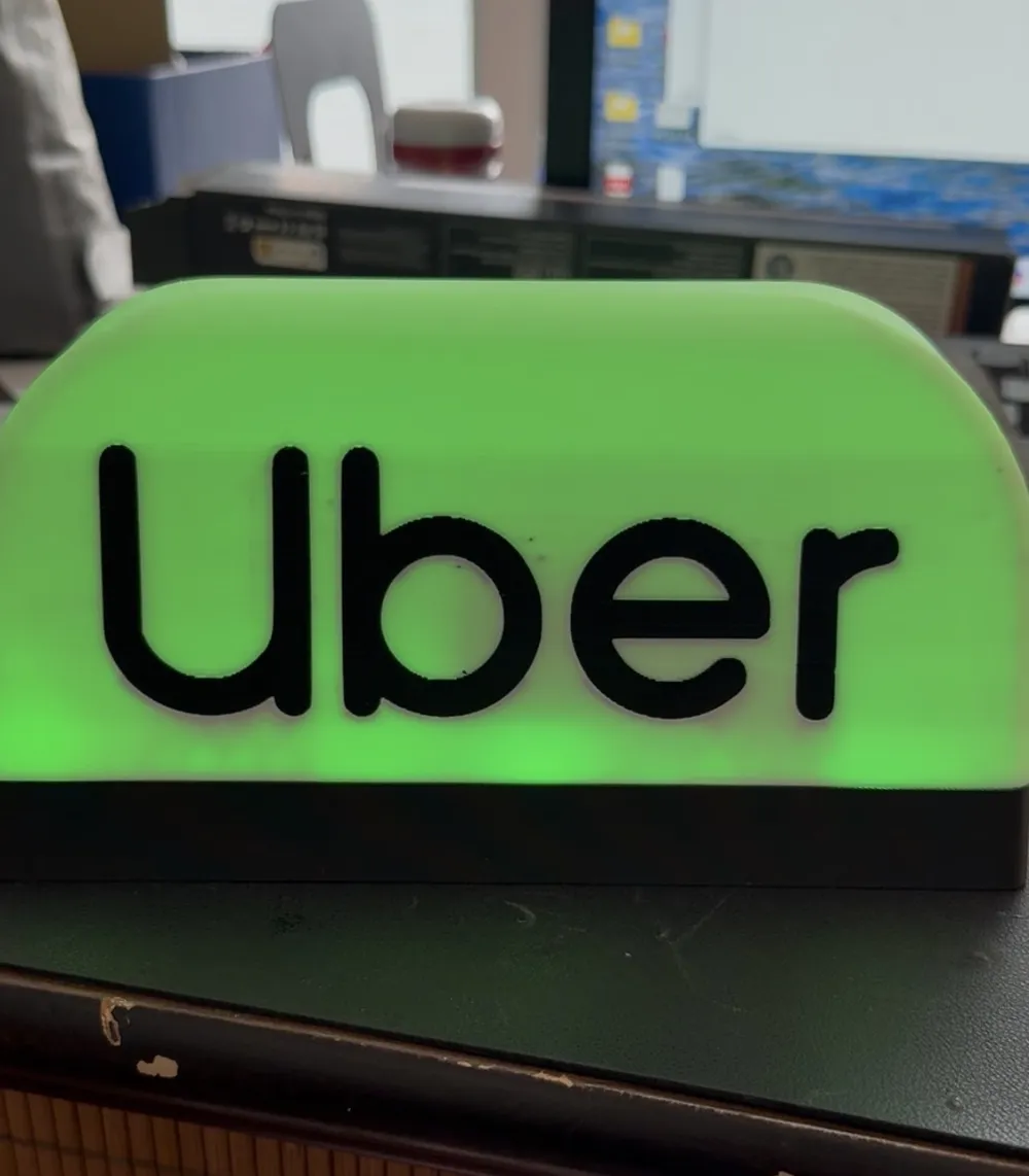 Uber Car Topper, Lighted or Unlighted by Nozzle Syndicate MakerWorld ...
