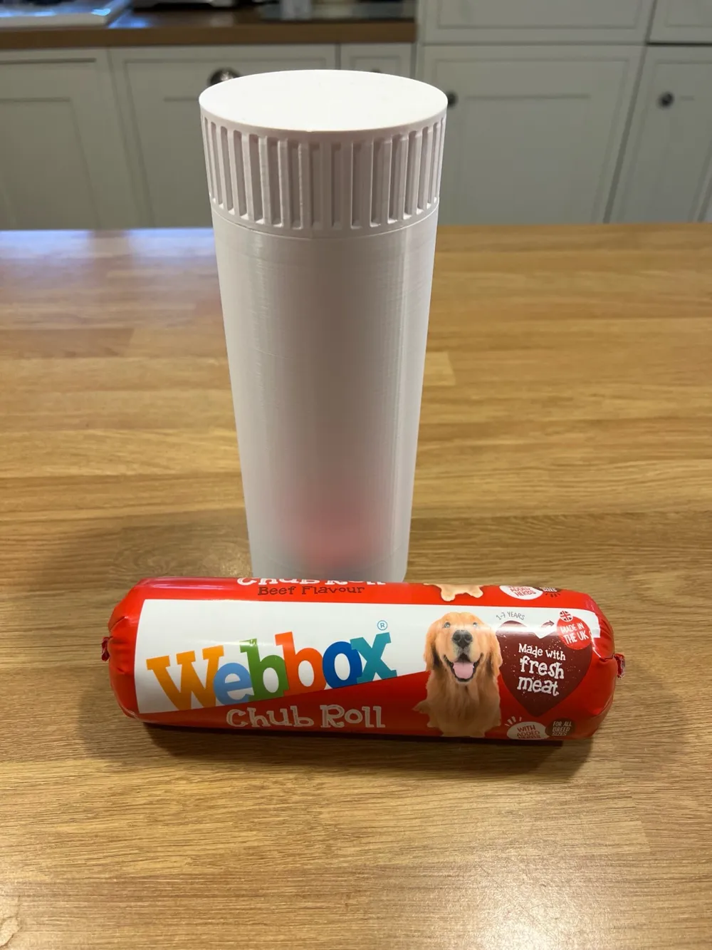 Chubb Roll Dog Food Container – Screw Top by DSL Design MakerWorld ...