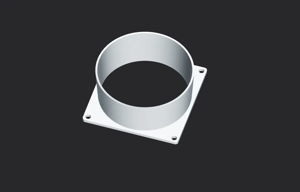 80mm fan to 80mm exhaust adapter - Free 3D Print Model - MakerWorld