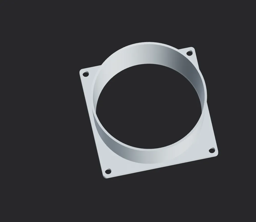 80mm fan to 80mm exhaust adapter - Free 3D Print Model - MakerWorld