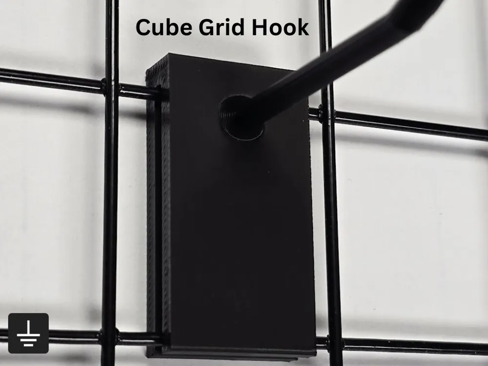 Wire Cube Grid Wall Hook by Shayla Anthony MakerWorld: Download Free 3D Models