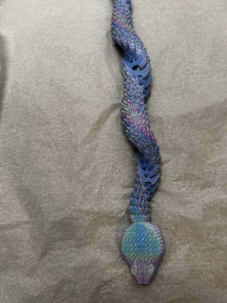 Articulated Rattlesnake (print in place) by Its_Donnie MakerWorld ...