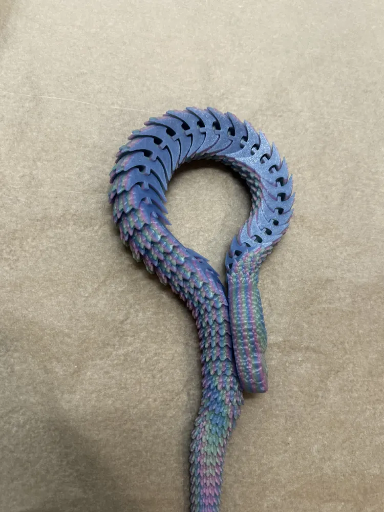 Articulated Rattlesnake (print in place) - Free 3D Print Model - MakerWorld