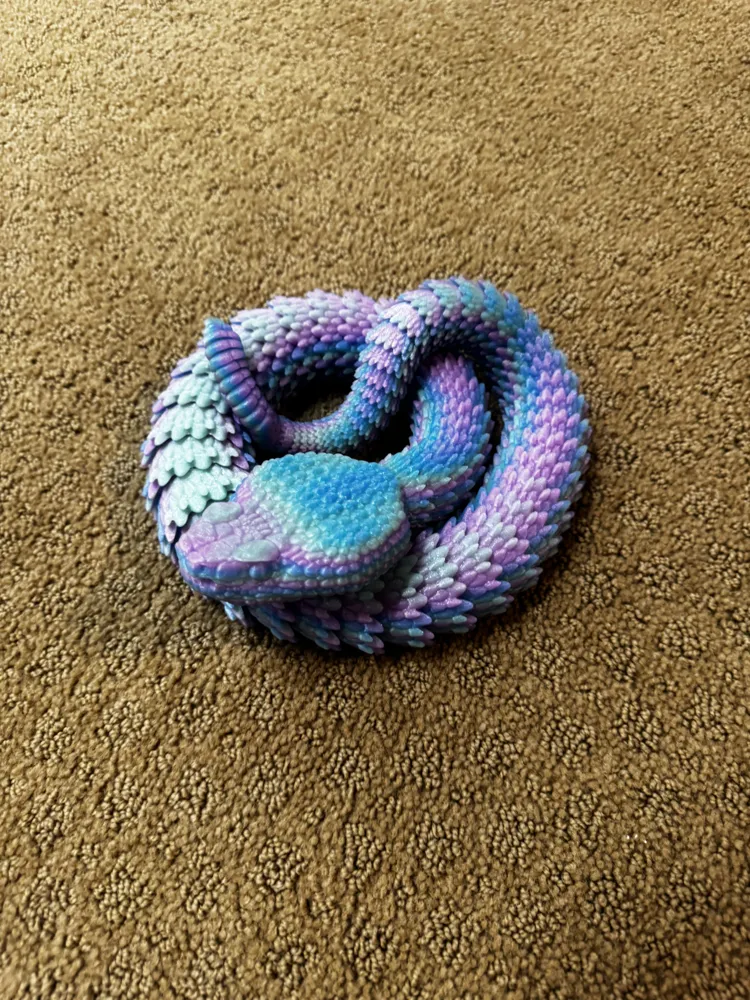 Articulated Rattlesnake (print in place) by Its_Donnie MakerWorld ...