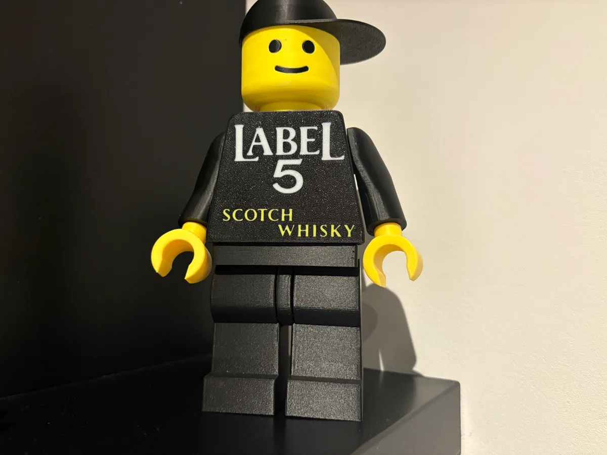 Brickman Label 5 20cm Figure 500% - Free 3D Print Model - MakerWorld
