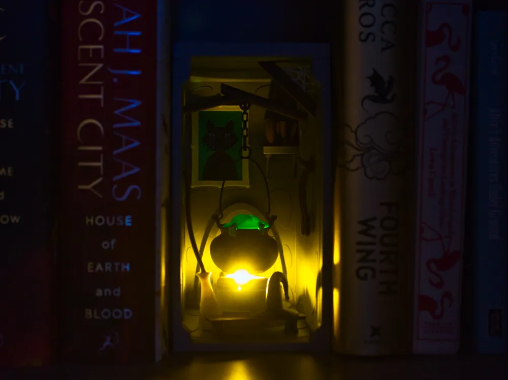 Witch Lair (Book Nook) - Free 3D Print Model - MakerWorld