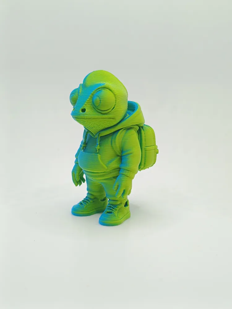 The relaxed Chameleon with Hoodie Chameleon Lizard by Go3D MakerWorld ...