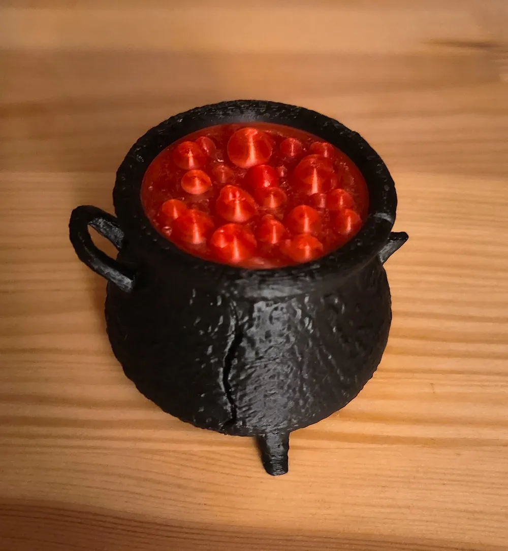 Witch’s Cauldron with Glowing Potion Insert by raeuberhose MakerWorld ...