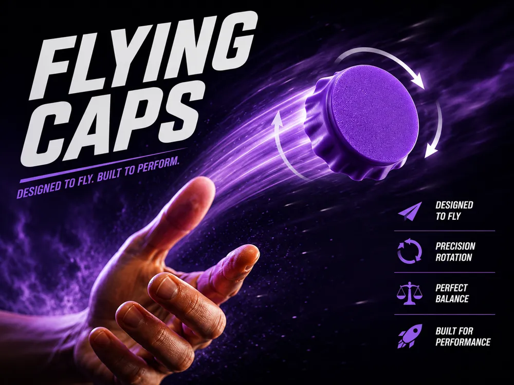 The Flying caps ( GIF ) - Free 3D Print Model - MakerWorld