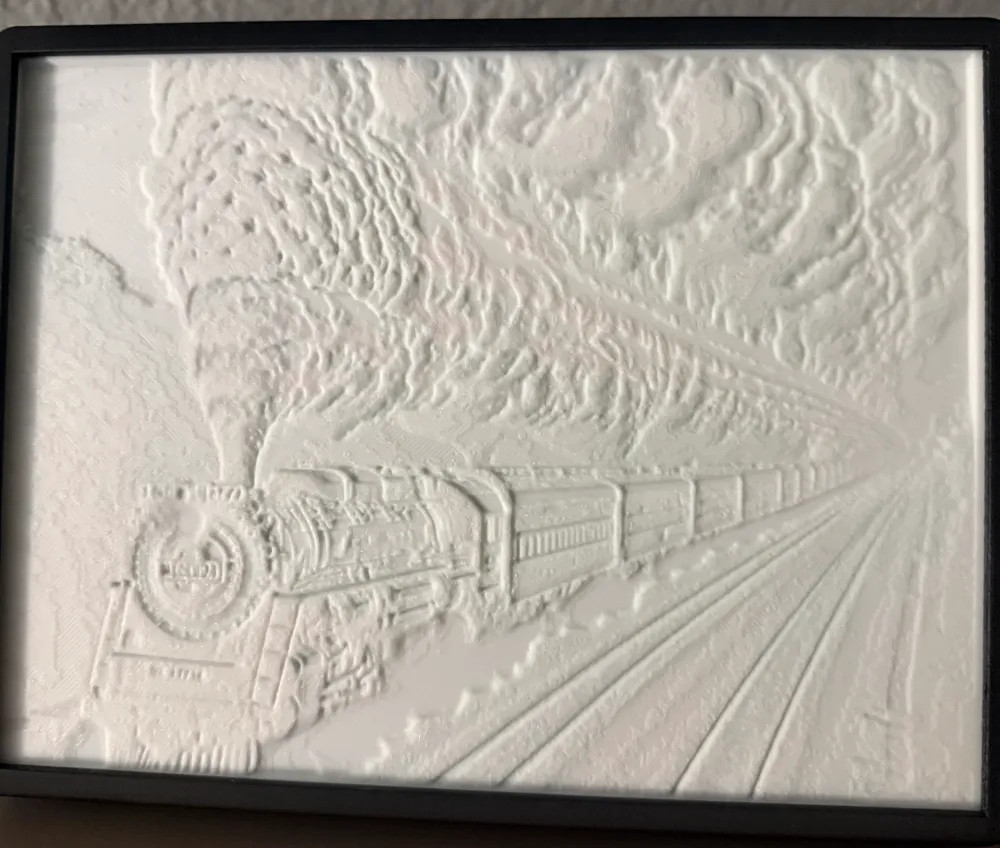 USA Train Lithophane - Free 3D Print Model - MakerWorld