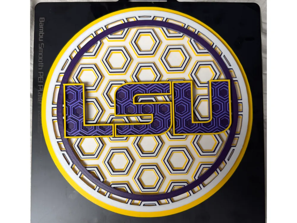 LSU Tigers Dimensional Mosaic by Richie Rich Richie Rich MakerWorld ...