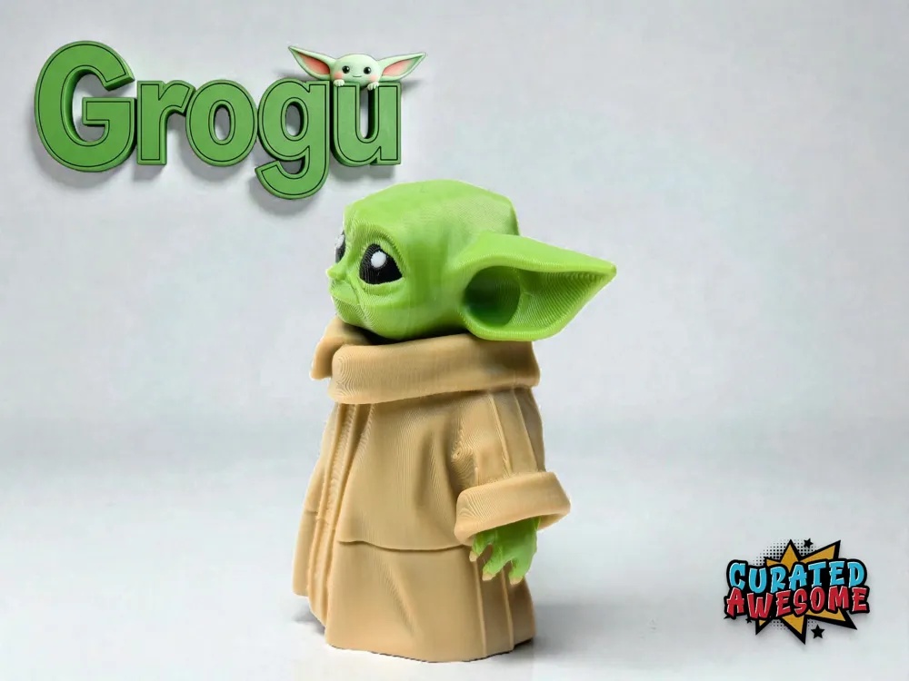 Cute Flexi 3D Grogu Model by CuratedAwesome FlexiForge MakerWorld ...