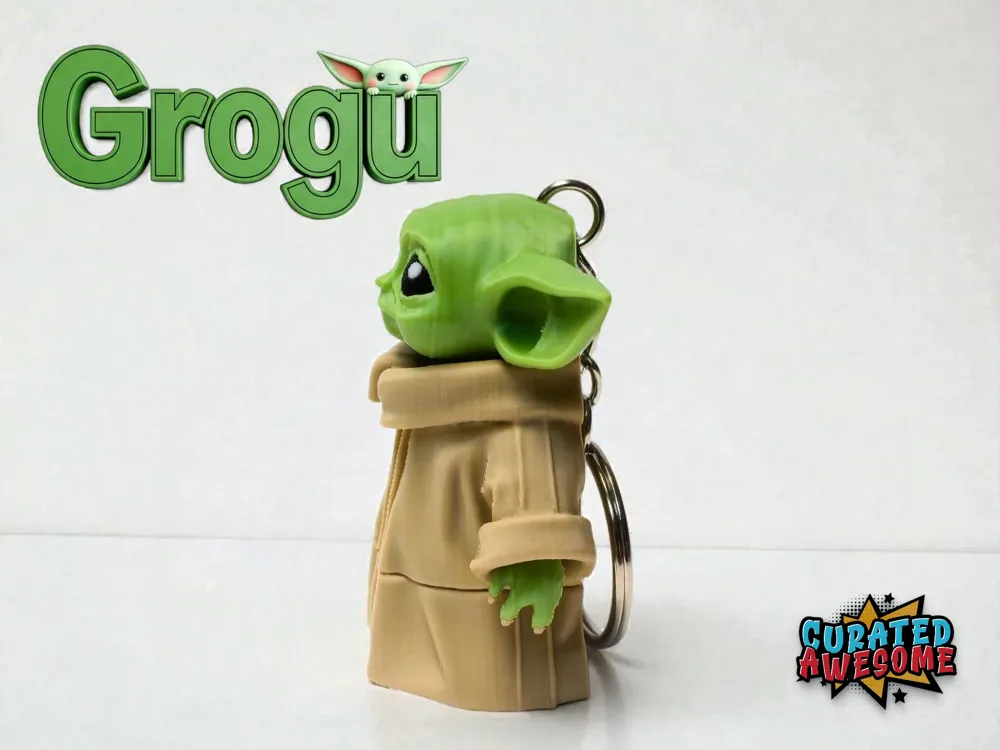 Cute Flexi 3D Grogu Model by CuratedAwesome FlexiForge MakerWorld ...