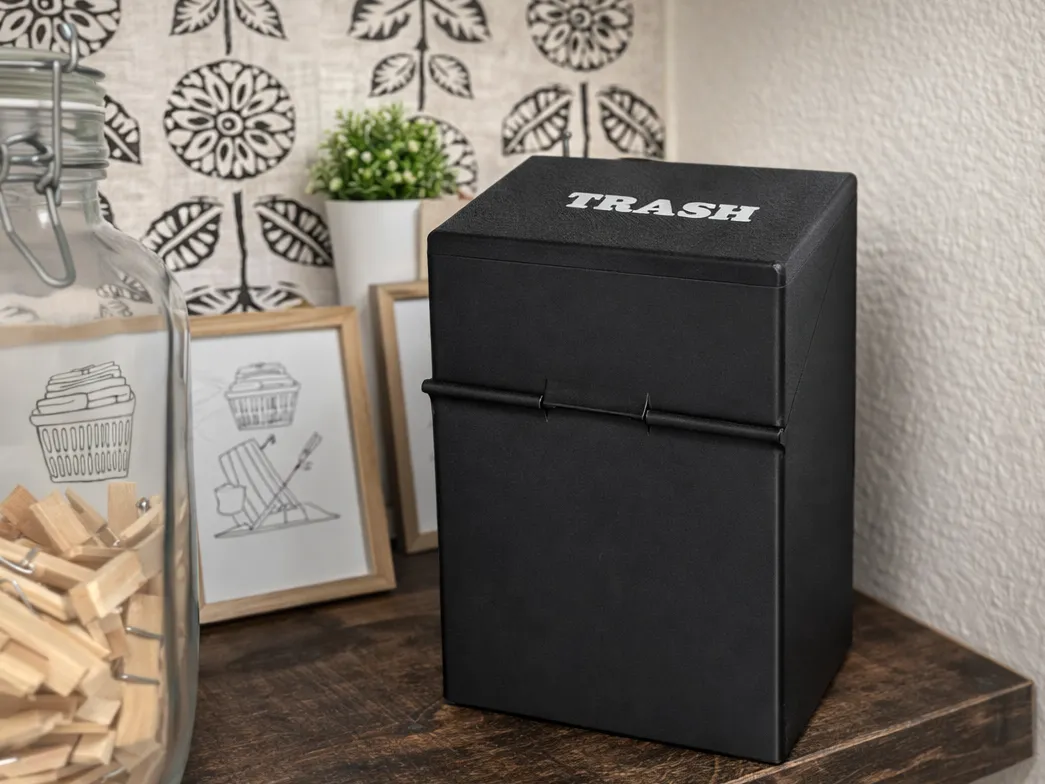 Minimal Magnetic Desk Trash Can - Free 3D Print Model - MakerWorld