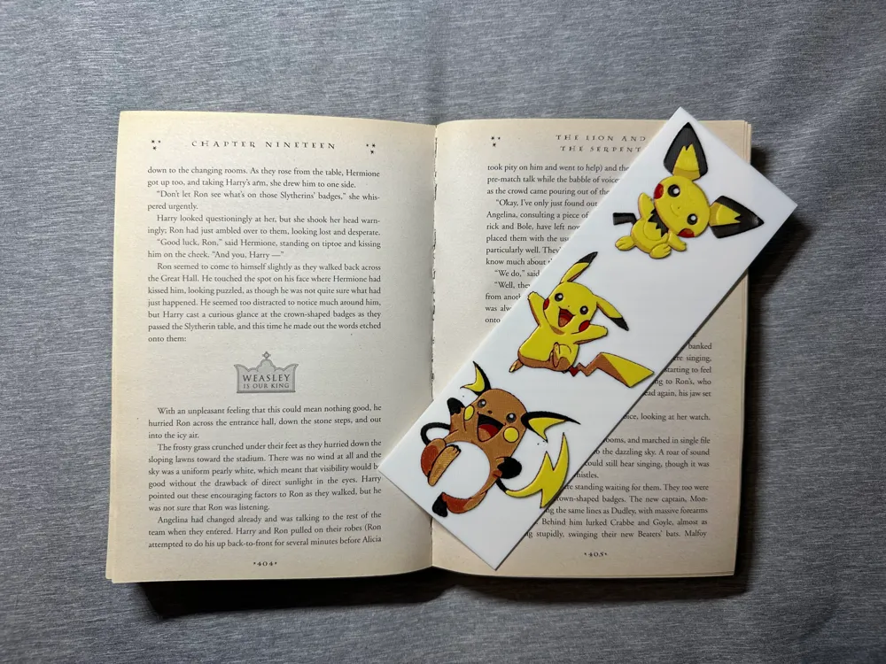 Pikachu Evolution Hueforge Bookmarks - 2 sizes by Hey Ben - MakerWorld