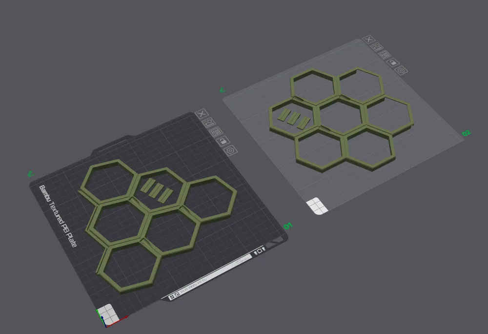 Hex wall gravity hook Memo / Photo board by Tommytown MakerWorld ...