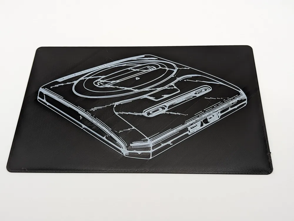 Mega Drive II / Genesis Patent Art by Ken Mills - MakerWorld