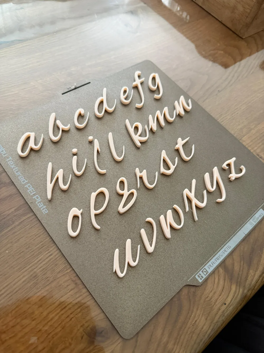 Letters A B C Cursive Lowercase Script - Free 3D Print Model - MakerWorld
