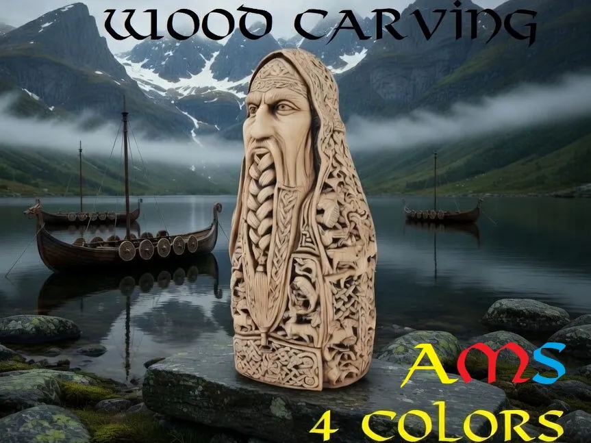 Ancient Viking Carving - Free 3D Print Model - MakerWorld
