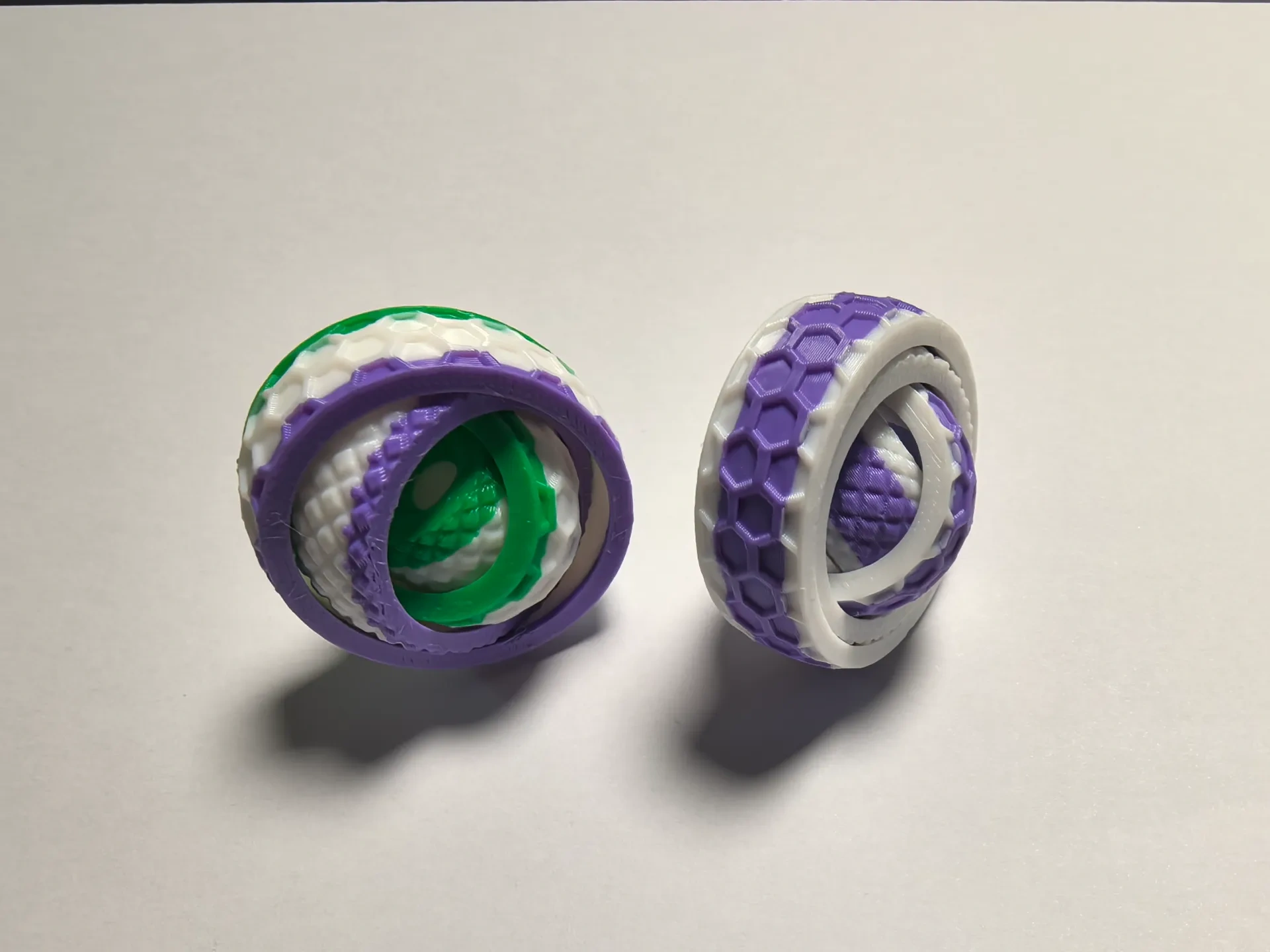 Multicolor Swirl Fidget Spinner by 一枣 - MakerWorld