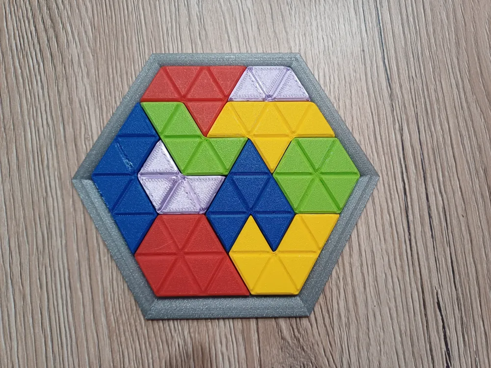 Hexagonal - v2 puzzle for kids by Kiron 21 - MakerWorld