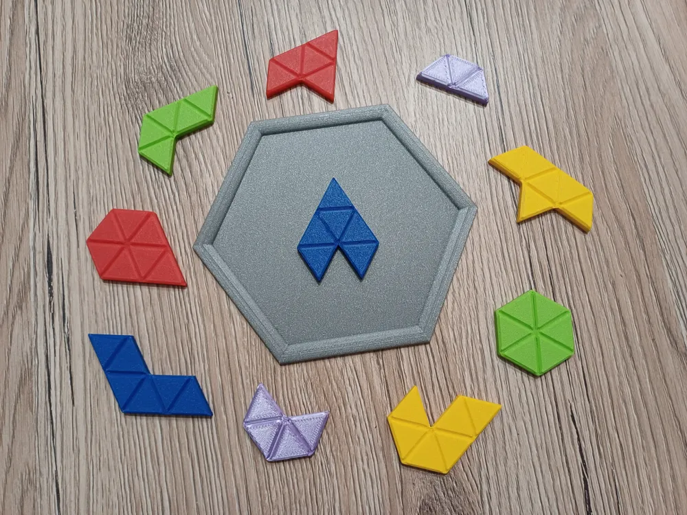 Hexagonal - v2 puzzle for kids by Kiron 21 - MakerWorld