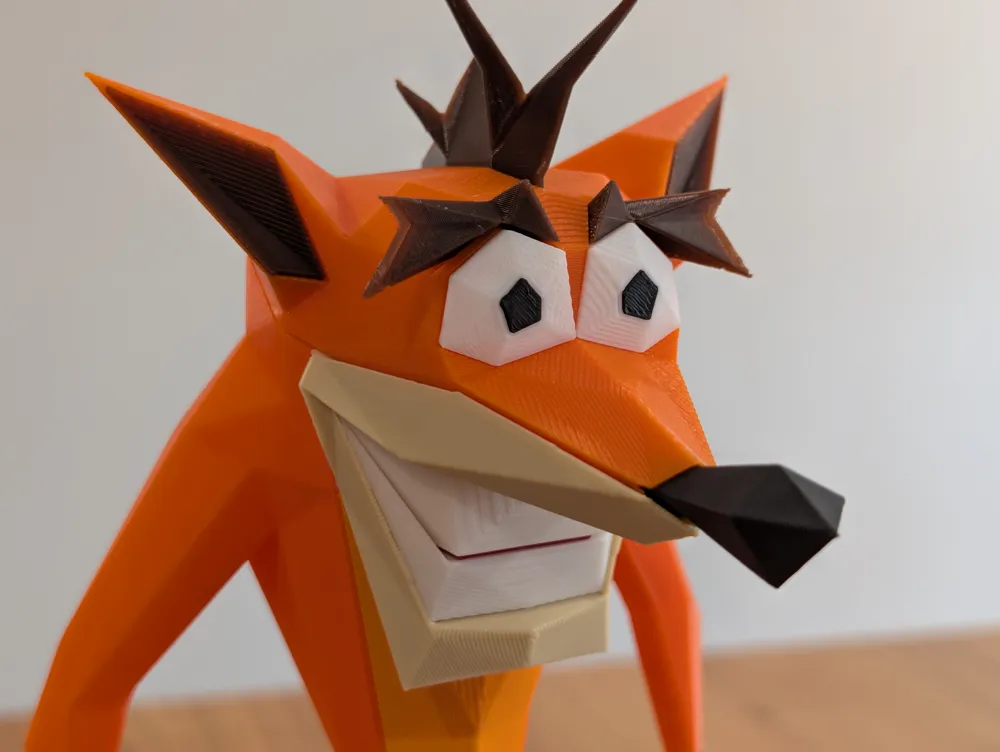 Crash Bandicoot Figure - Low Poly PS1 - NO AMS - Free 3D Print Model ...