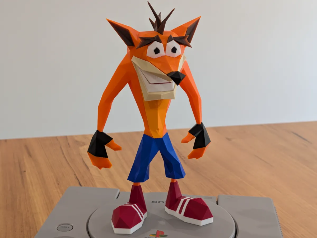 Crash Bandicoot Figure - Low Poly PS1 - NO AMS by Arniel86 MakerWorld ...