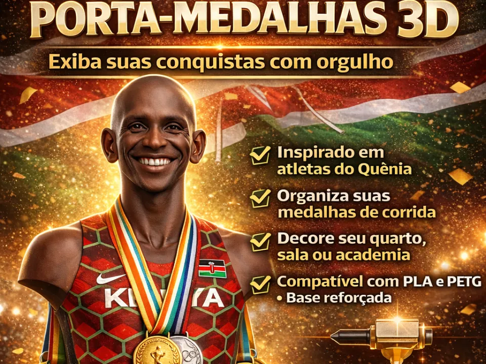 Suporte de Medalhas – Kenya Legends - Modelo gratuito para impressão 3D ...