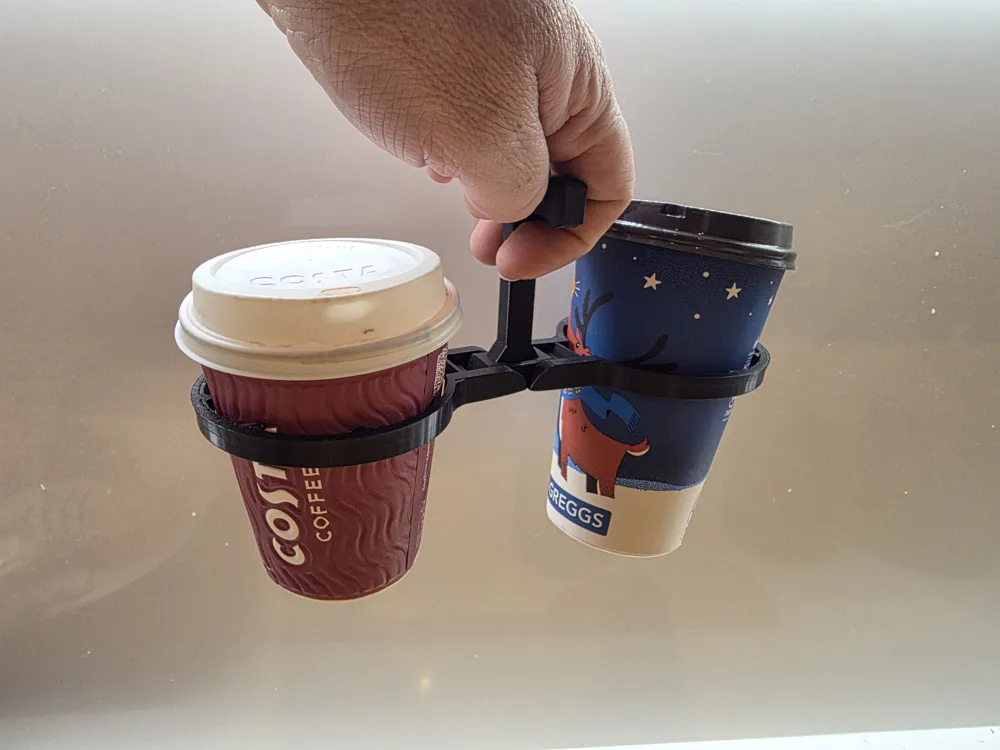 Takeaway /out Coffee Cup Holder - Free 3D Print Model - MakerWorld